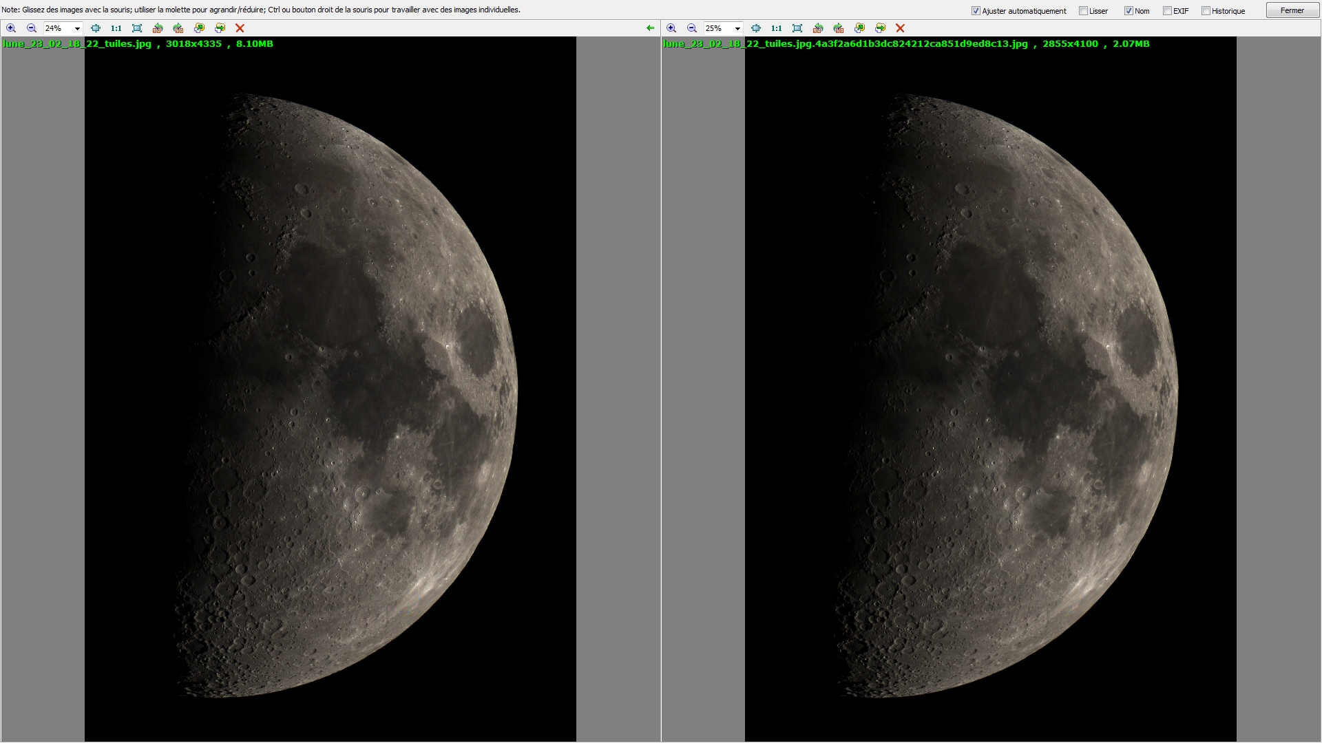 Demi Lune à la 80ED... - Astrophotographie - Astrosurf