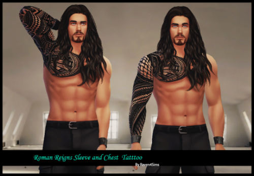 Raven4simS | Tattoo: Roman Reigns
