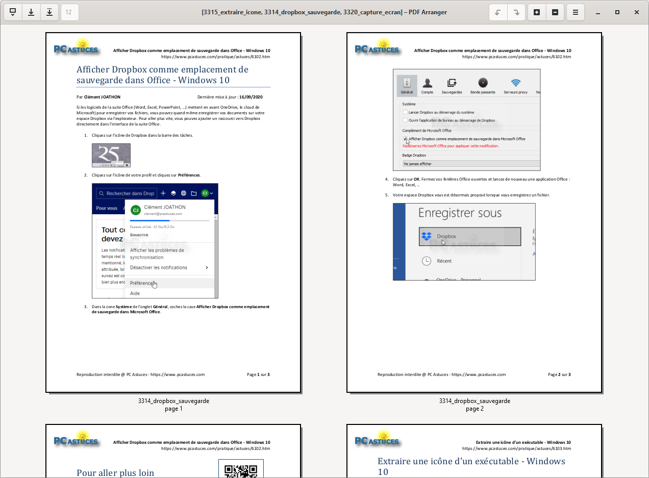 Comment regrouper/fusionner plusieurs documents PDF en un seul (PDF ...