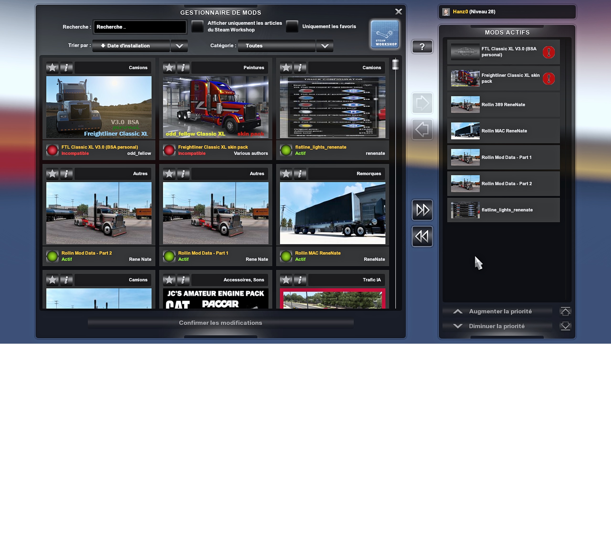 Rollin Peterbilt 389 Custom v1.6 by ReneNate (1.47.x) for ATS