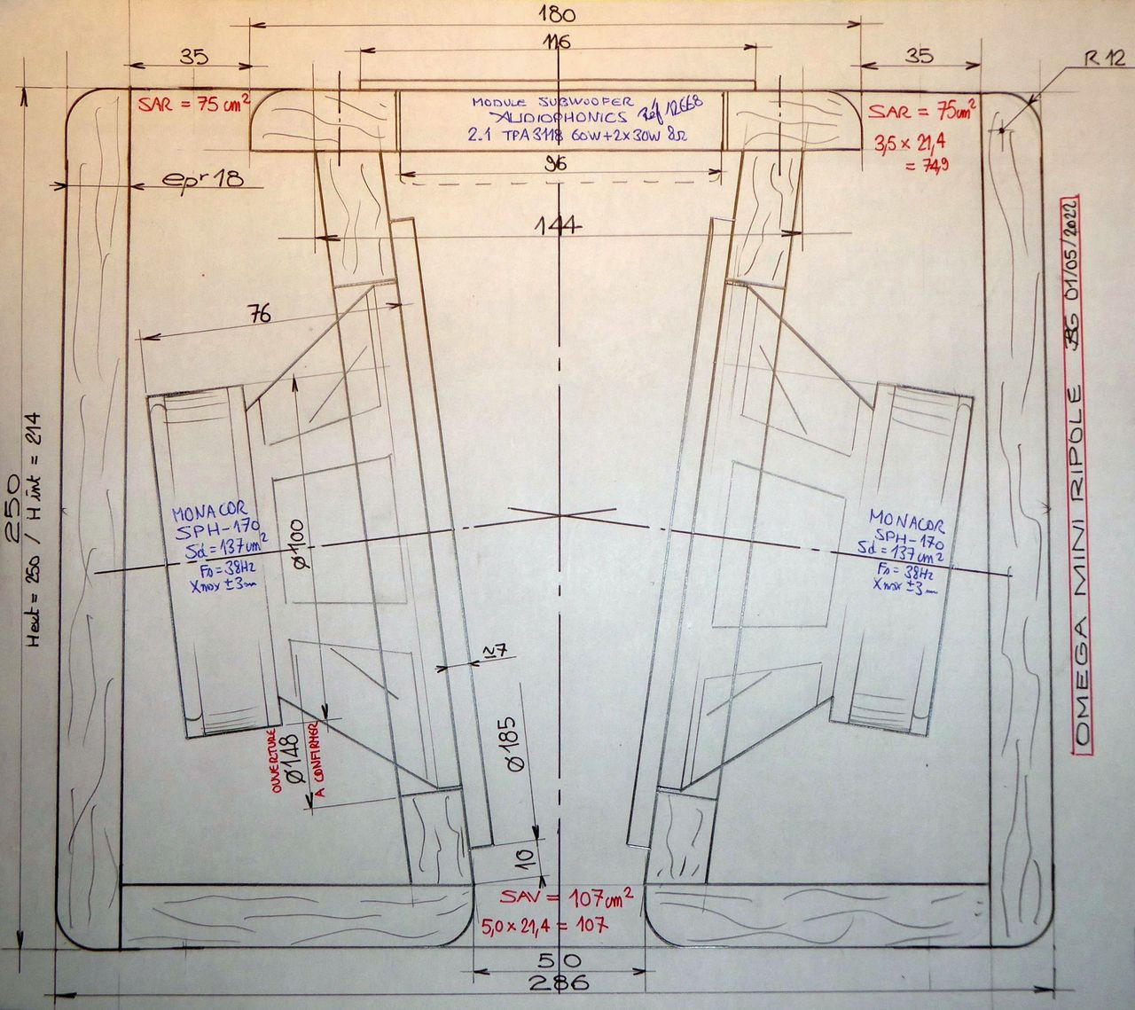 DIY Audio Projects Forum • Omega Ripole Sub