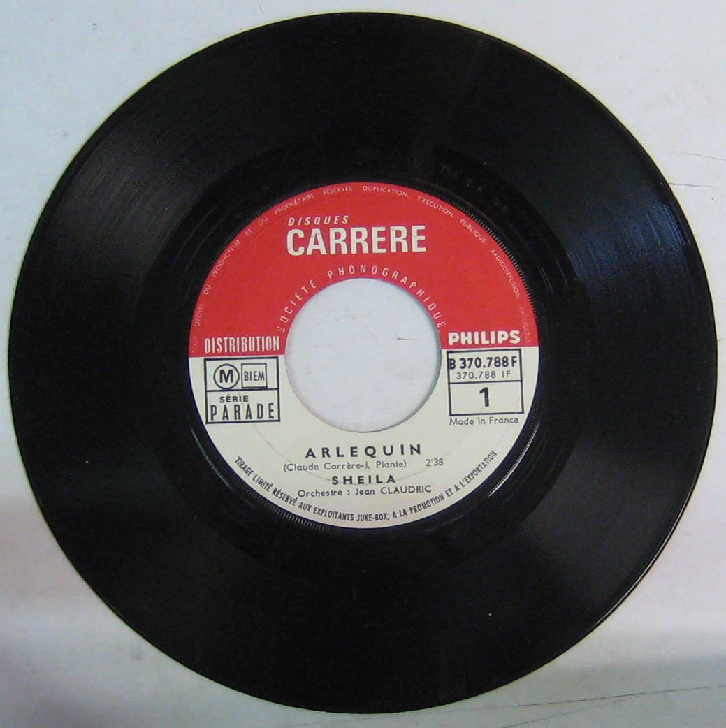 Arlequin de Sheila, SP chez sing-sing - Ref:1156439050