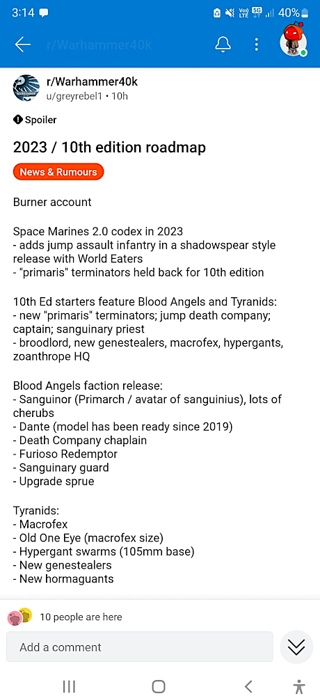 Warhammer 40k rumors for a 10th edition in 2023. - Forum - DakkaDakka