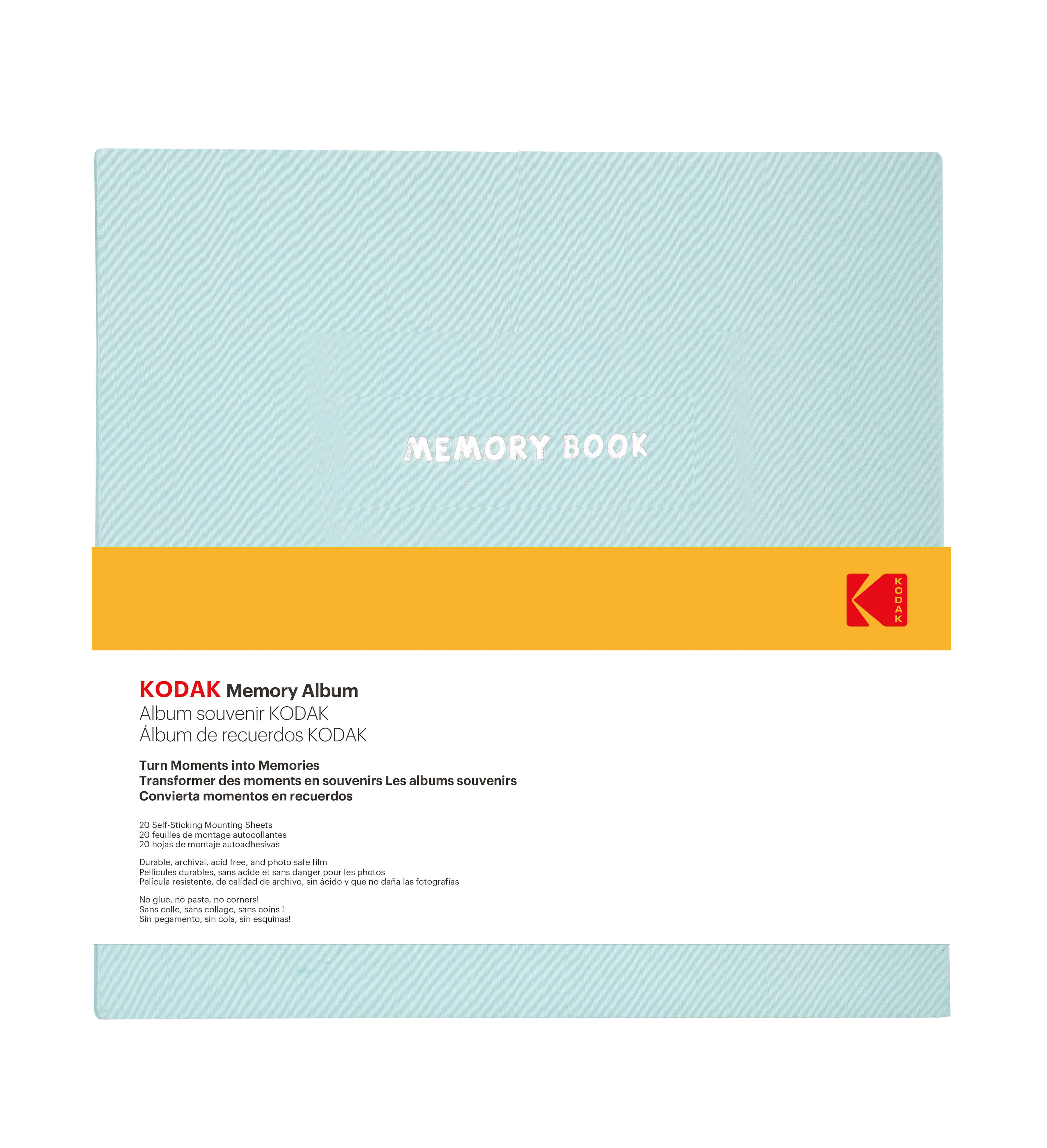 KODAK Memory Book - Album Photo Adhésif, 20 Pages Plastifiées Anti ...