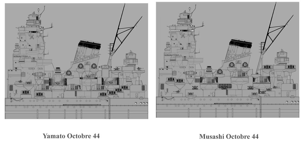 Quelles sont les différence entre Yamato et Musashi