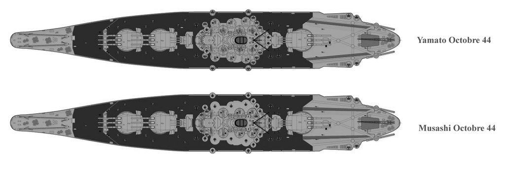 Quelles sont les différence entre Yamato et Musashi