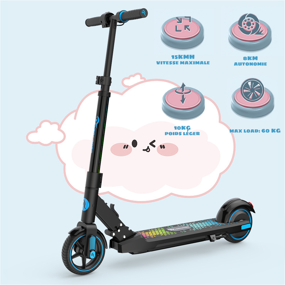 Trottinette électrique enfant EverCross Trottinette Electrique Pliable ...