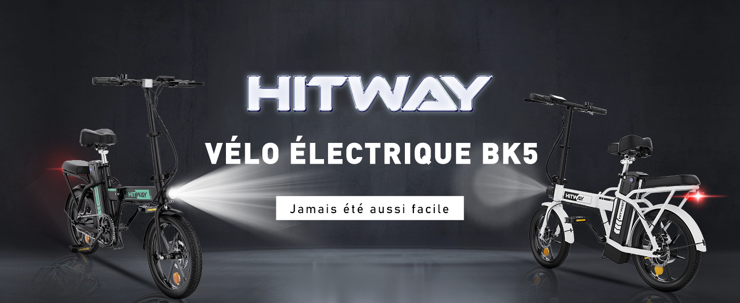 Vélo électrique Hitway Vélo Électrique pliant - BK5 - Pneu 16 pouces ...