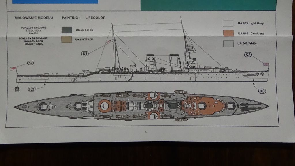HMS Raleigh, croiseur lourd britannique/ Royal Navy heavy cruiser, 1921 ...