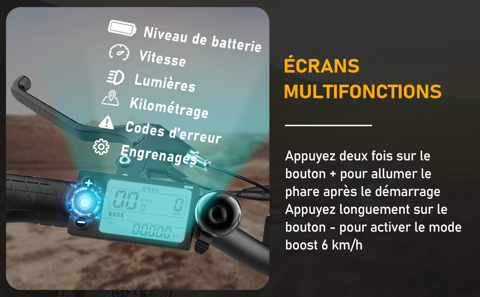 Vélo électrique - HITWAY BK15 - Pneu 26 pouces - Transmission 7 ...