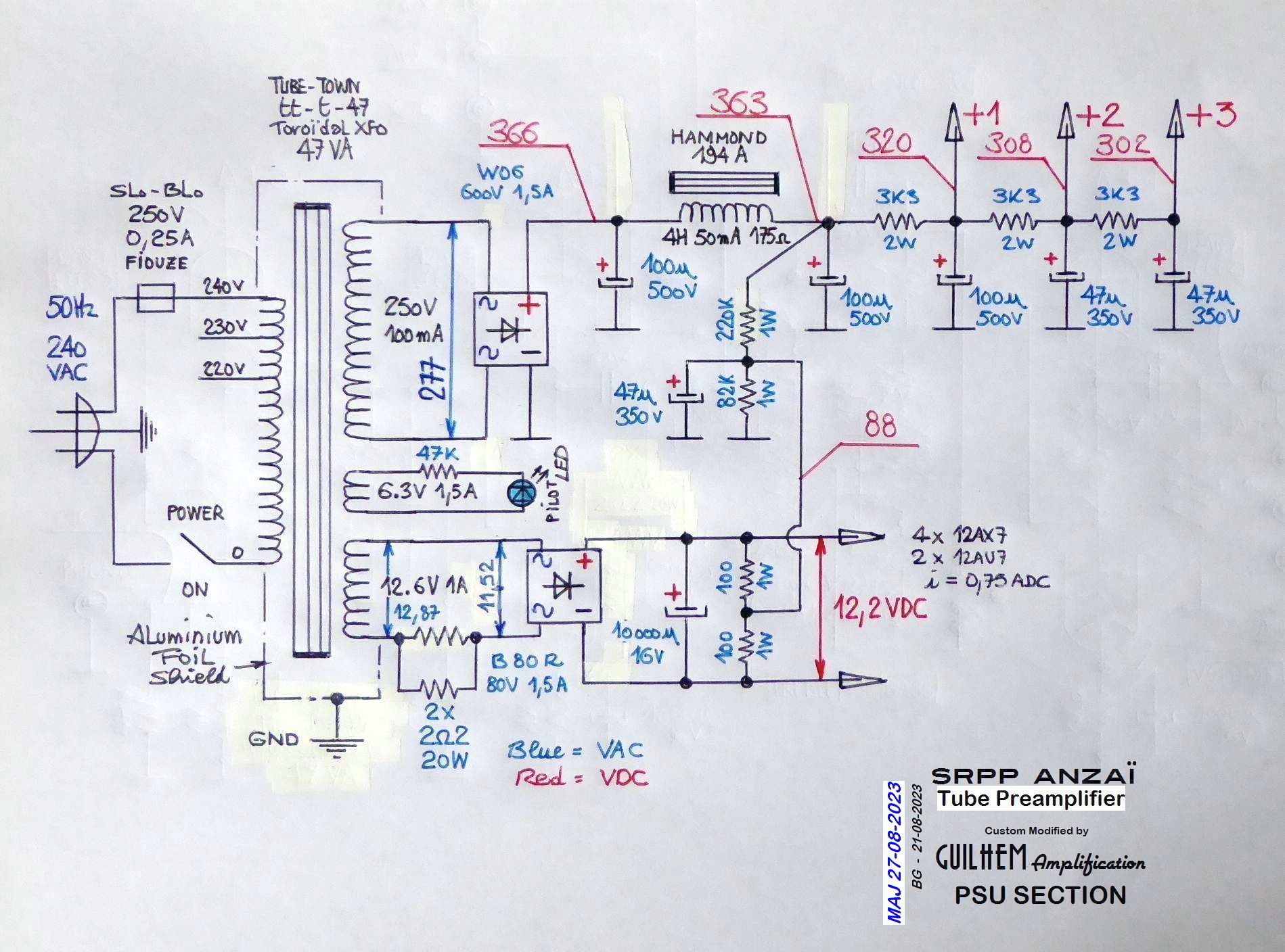 DIY Audio Projects Forum • SRPP ANZAÏ Tube Preamplifier