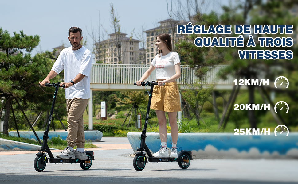 RCB R17 Trottinette Électrique - APP - Pneus Solides 8.5 - Pour les ...