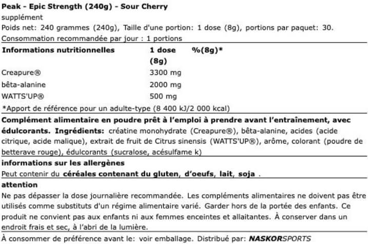 La puissance de la Creapure® dans un booster musculation Saveurs Pomme ...