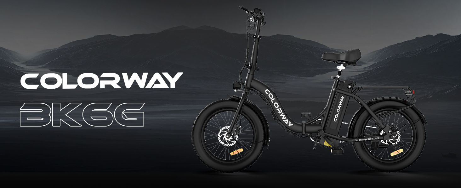 Colorway Vélo Électrique Pliable 20"*3.0 Gros Pneus, Batterie 36v 12ah ...