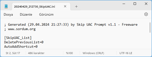 [Tutoriel] Comment utiliser Skip UAC Prompt v1.1